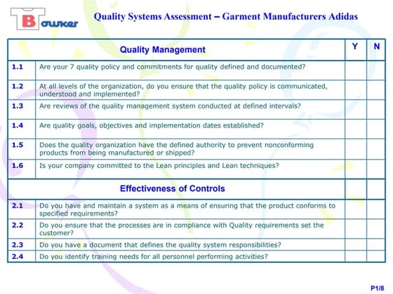 Garment Quality Survey 1 | PDF