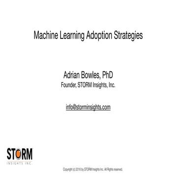 Smart Data Webinar: Machine Learning (ML) Adoption Strategies | PDF