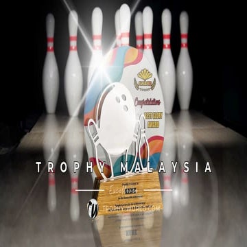 Bowling Plaques at Trophy-World Malaysia | Custom Trophies & Plaques ...