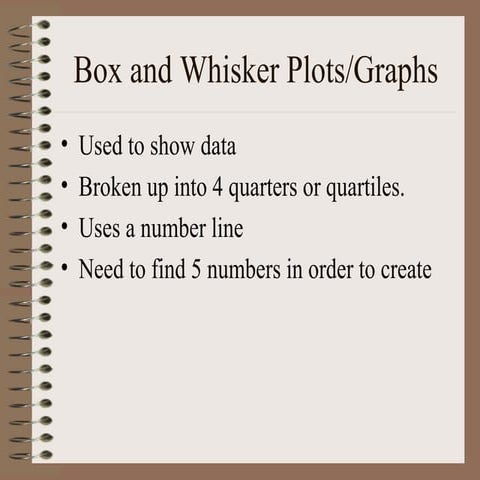 Box and whisker plots | PPT
