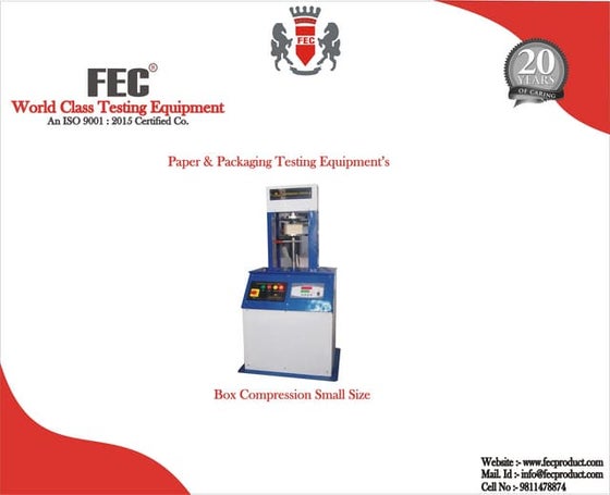 Box compression tester small size copy | PDF
