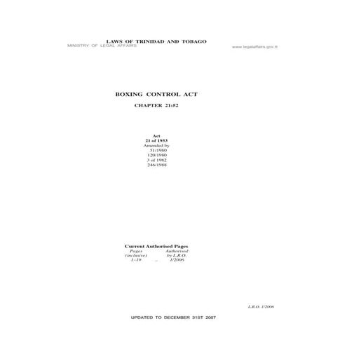 Boxing control act 21.52