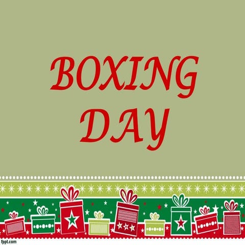 Boxing day | PDF