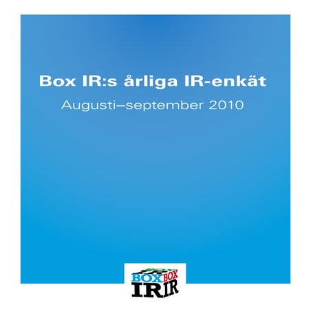 Box IRs IR-survey | PDF