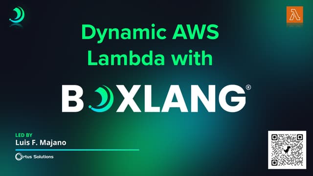 Building Dynamic AWS Lambda Applications with BoxLang | PPT Building Dynamic AWS Lambda Applications with BoxLang | PPT