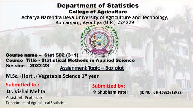 Visualization Techniques- Box plot, Line Chart, Scatter plot, Bar chart ...