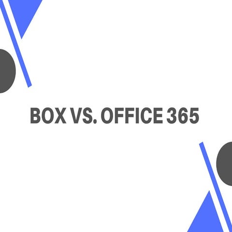 Box vs. Microsoft 365 (Office 365) Feature Comparison | PPT
