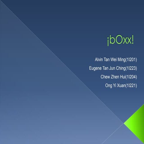 ¡bOxx!Old | PPT