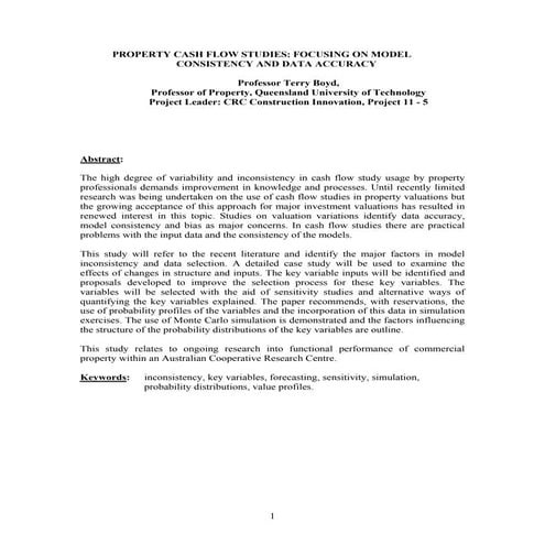 Boyd property cash_flow_studies_focusing_on_model_consistency_and_data_accuracy | PDF