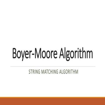 Boyer Moore Algorithm Ppt 3859