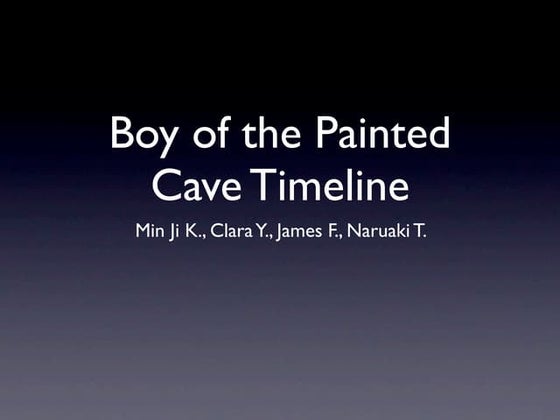 Boy of the Painted Cave Timeline | KEY | Books and Literature