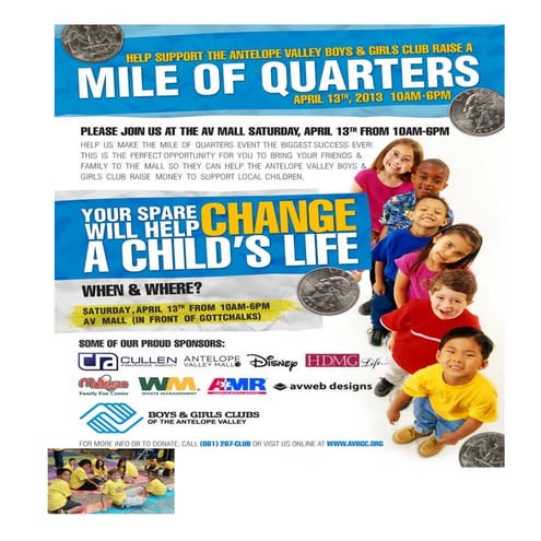 Boys & Girls Club Miles of Quarters | PDF