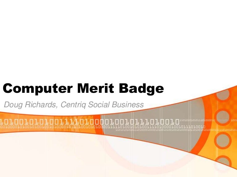 Boy scouts computer merit badge
