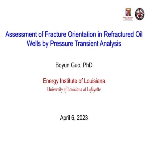 ASSESSMENT OF FRACTURE ORIENTATION IN REFRACTURED VERTICAL OIL WELLS BY ...