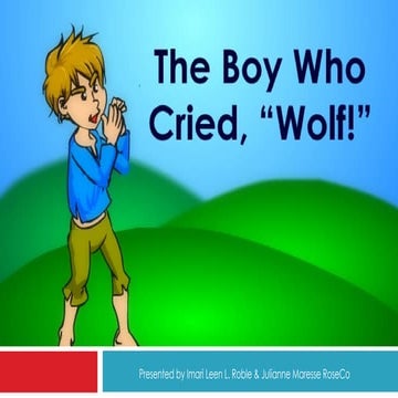 Reading Exercise: Boy Who Cried Wolf | PPT