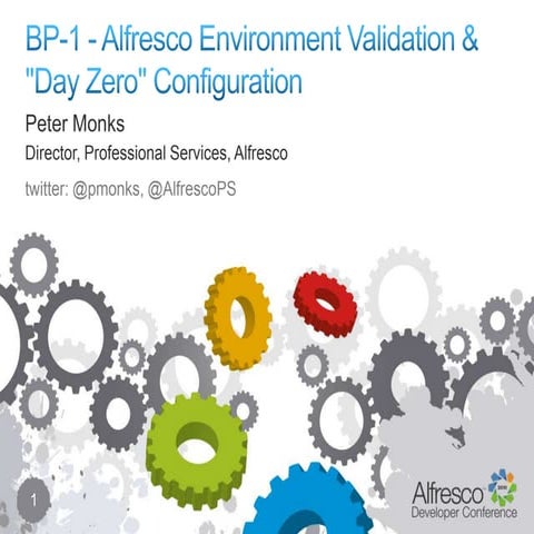 Alfresco Environment Validation and "Day Zero" Configuration | PPTX | Operating Systems ...