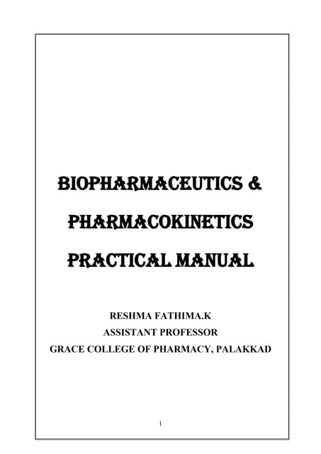 (PS) Practice School Modules (B Pharm 7th Semester ). | PPTX