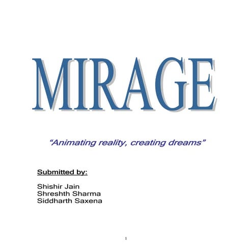Business Plan- Mirage | PDF