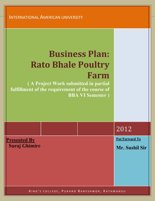 Demonstration of housing and layout plans for poultry [autosaved] | PPTX