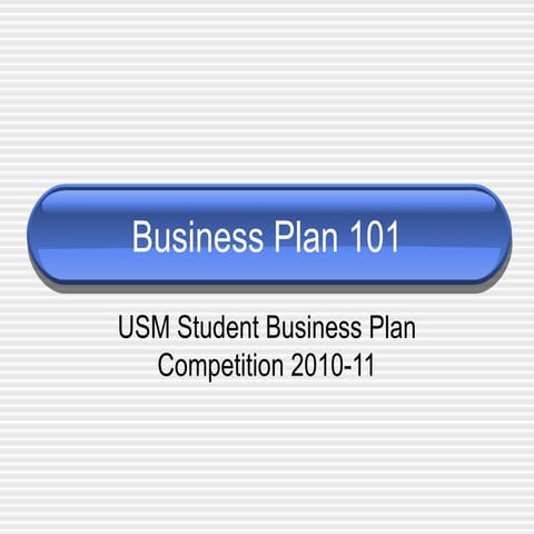 Business Plan 101 | PPT