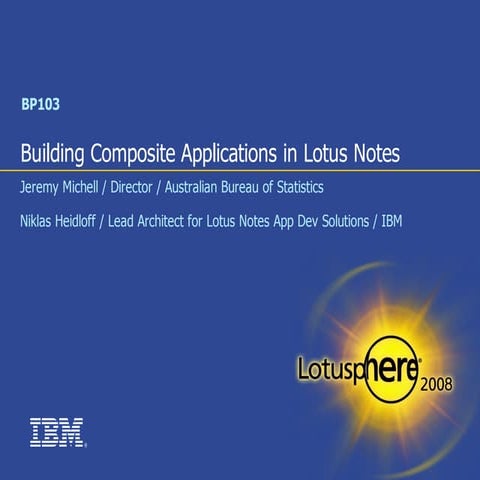Building Composite Applications in Lotus Notes | PDF