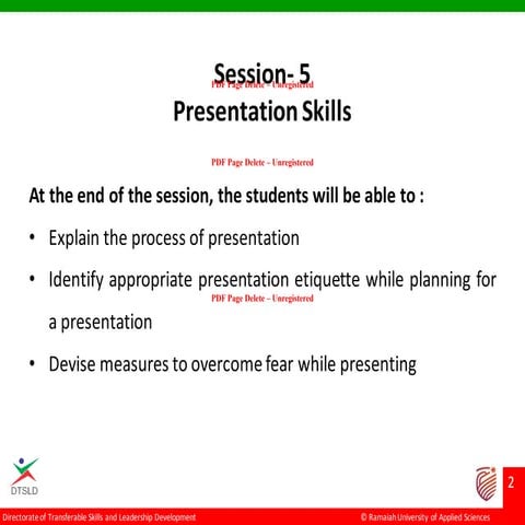 BP105T SS 5 - Presentation Skills.pdfga | PDF