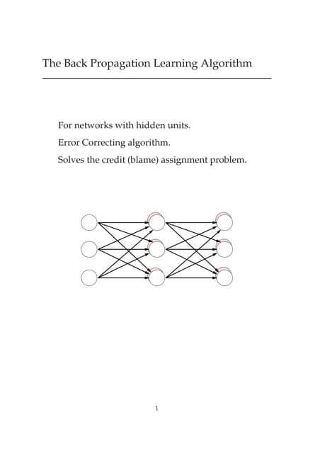 The Back Propagation Learning Algorithm Pdf 3378