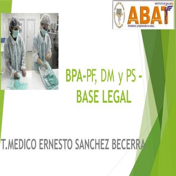 BPA-PF, DM y PS - BASE LEGAL CLASE °2 SDA UNIDAD 2025.pptx