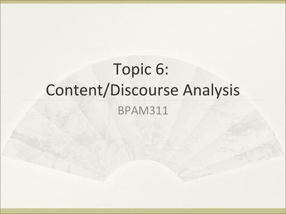 Media content analysis and reporting | PPT