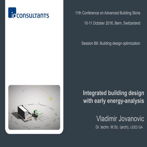 Integrated building design with early energy-analysis | PDF
