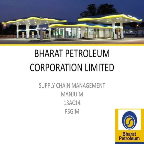 BPCL Supply Chain Management | PPTX