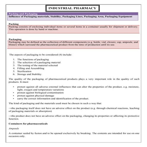 packing and packaging | PDF