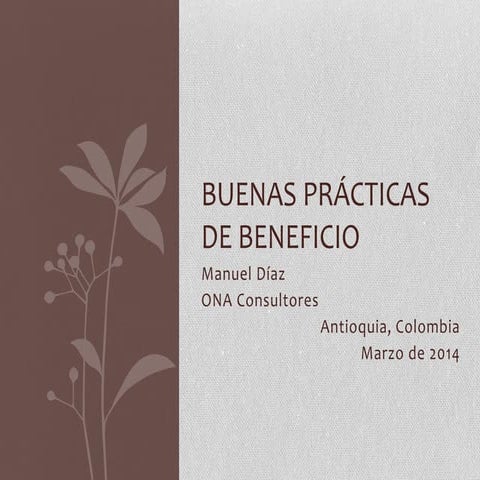 BUENAS PRÁCTICAS DE BENEFICIO | PDF