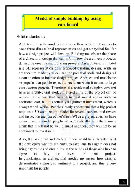 Everything About Architectural Model-Making | PDF | 3-D Graphics | Computer Software and ...