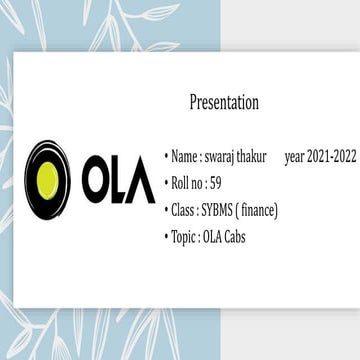 Case-Study - Online Cab Aggregators Uber and Ola in India | PDF