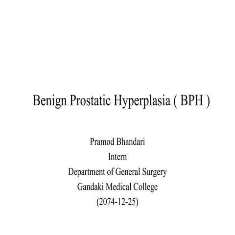 Bph | PPT