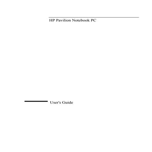 HP pavilion Notebook pc user's guide | PDF | Operating Systems ...