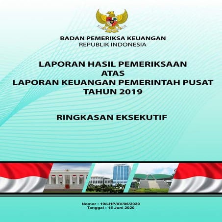 Bpk lkpp 2019 ringkasaneksekutif bpk | PDF