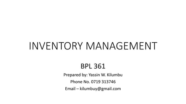 STORE MANAGEMENT TRAINING | PPTX