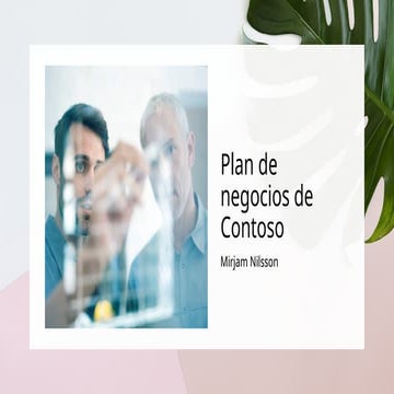 b Plan de negocios de Contoso.pptx Mijan | PPTX