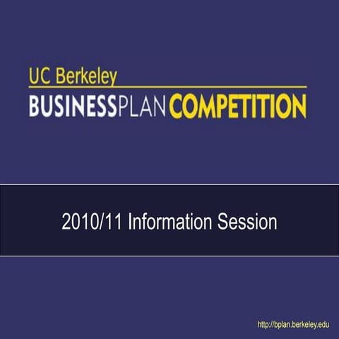 Berkeley Business Plan Competition | PPTX