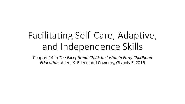 Assessment of Adaptive Behavior in Special Education | PPTX