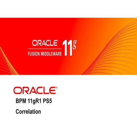 Oracle Bpm 11g Advanced Correlation Ppt 5149