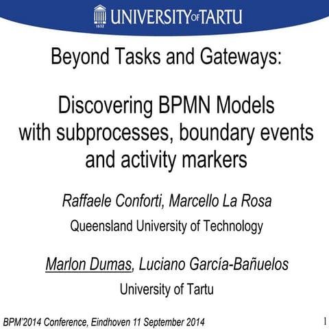 Beyond Tasks And Gateways Automated Discovery Of Bpmn Models With Subprocesses Boundary Events