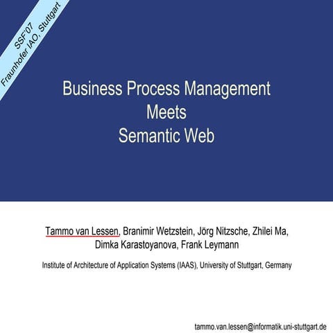 BPM meets Semantic Web | PDF