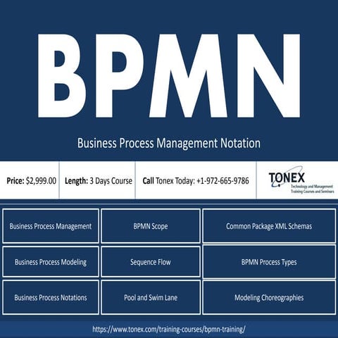 BPMN Training - Business Process Management Notation Training | PPTX