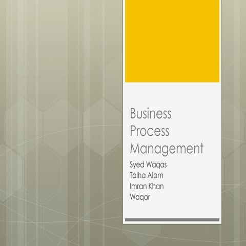 Business Process Management & IS | PPT