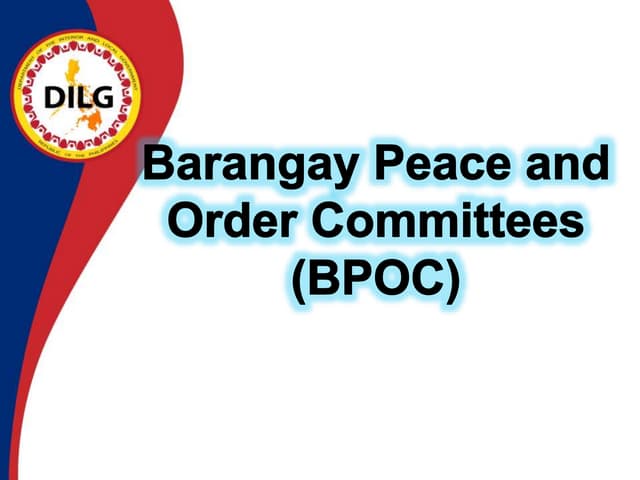 BARANGAY PEACE AND ORDER COUNCIL: AN INTRODUCTION AND GUIDE | PPTX