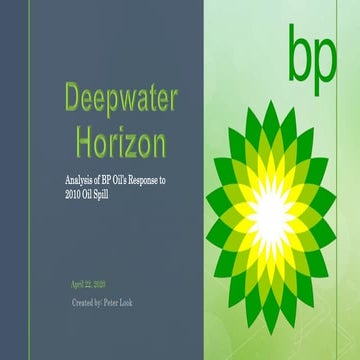 Bp Oil Crisis Deck Final | PPTX