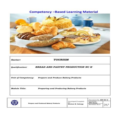 BREAD AND PASTRY PRODUCTION NC II GRADE 11 | PPTX